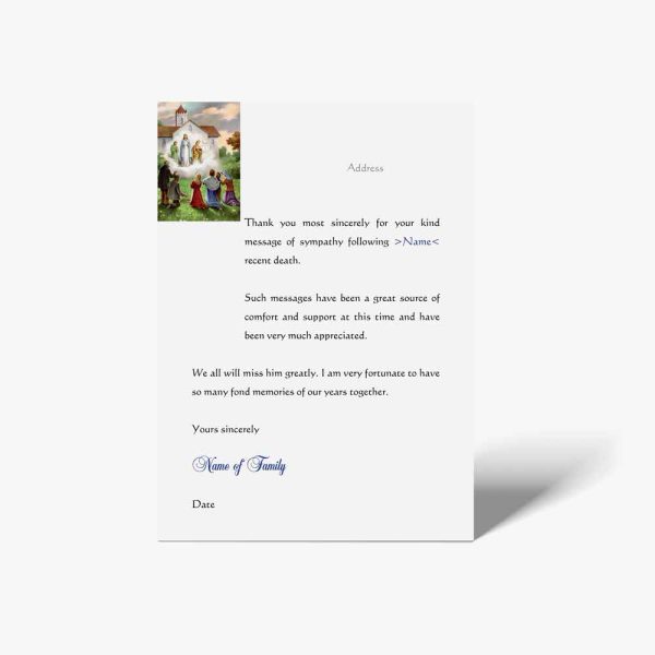 Our Lady Of Knock Thank You Letters - The Memorial Card Company