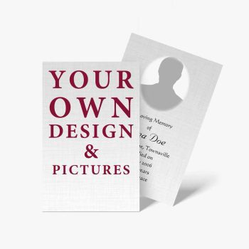 '- Design Your Own - Wallet Cards - The Memorial Card Company