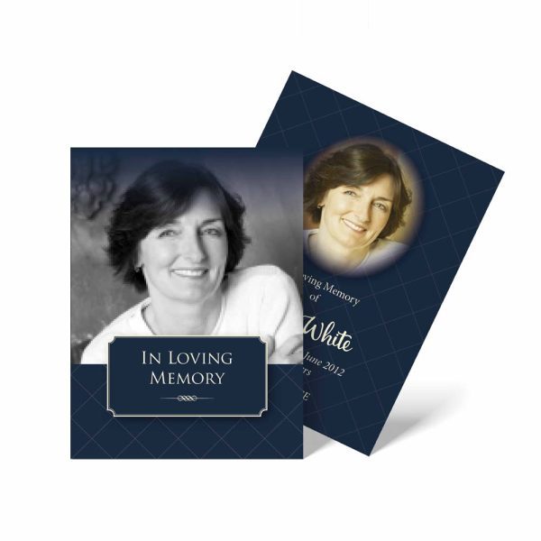 Portrait Standard Memorial Cards - The Memorial Card Company